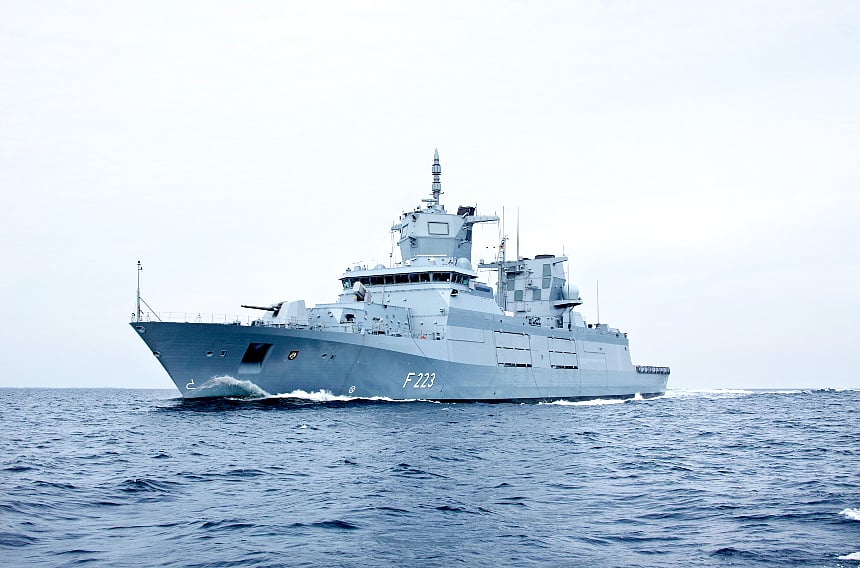 German defence procurement agency takes delivery of second F125 frigate