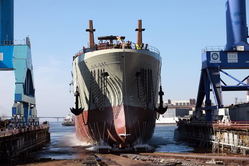 Admiralty Shipyards launches first Project ST192 trawler for RRPK