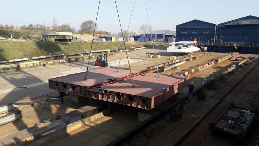 Shipyard De Hoop lays keel of fourth vessel in series for Lüftner Cruises