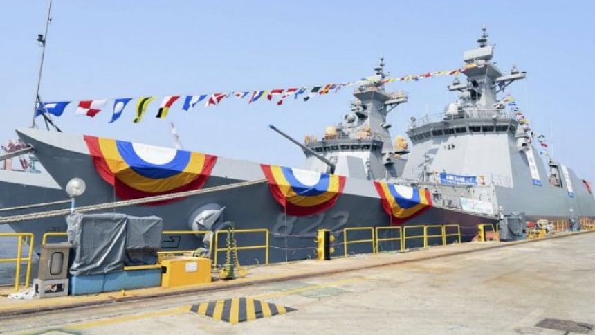 South Korea Navy’s fourth Daegu-class frigate launched