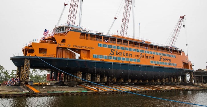 Eastern Shipbuilding launches second Ollis-class ferry
