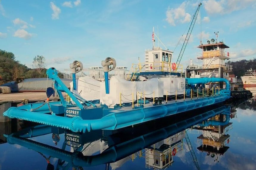Construction completed on new water injection dredger for NC Ports