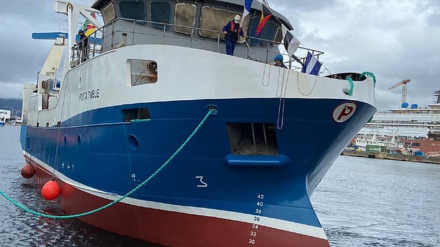 Spanish yard launches new shrimp trawler for Nueva Pescanova