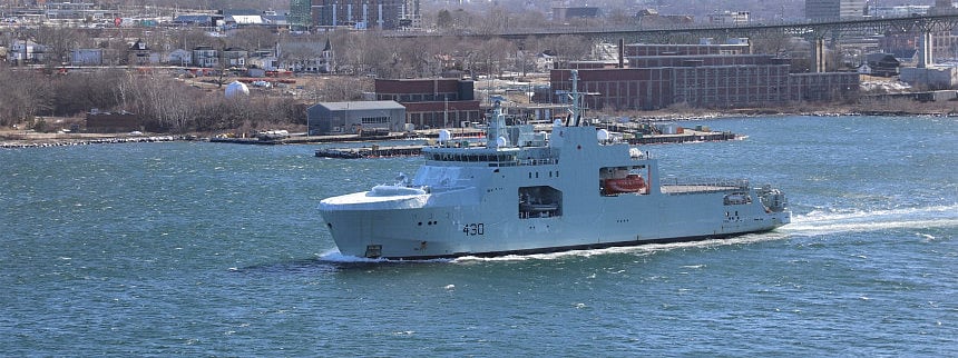 Royal Canadian Navy’s first AOPS completes cold weather trials