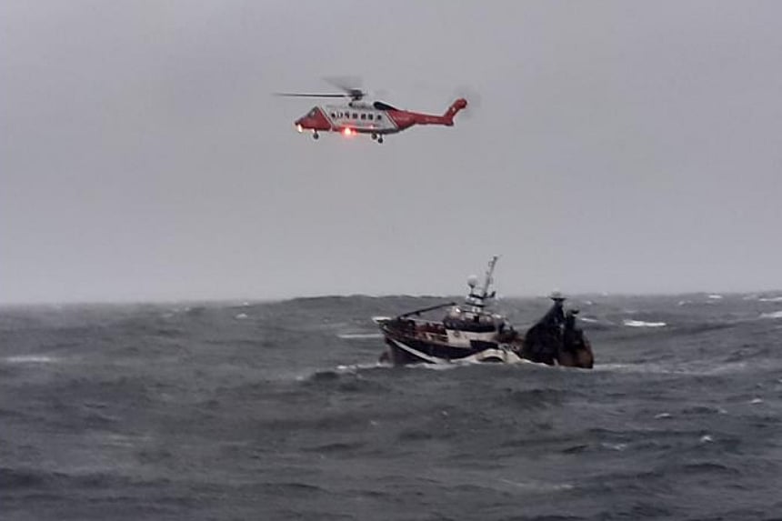 Crews of distressed tug, fishing boat rescued in rough seas off West ...