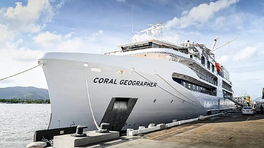 Coral Expeditions’ newest ship sails on maiden voyage