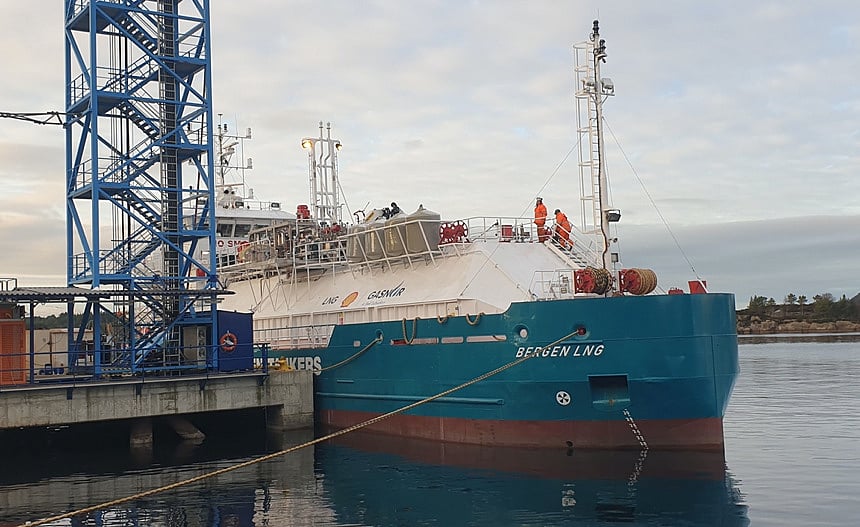 Conversion completed on Norway’s first LNG bunkering vessel