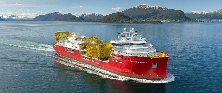 Nexans’ newest cable-layer begins sea trials
