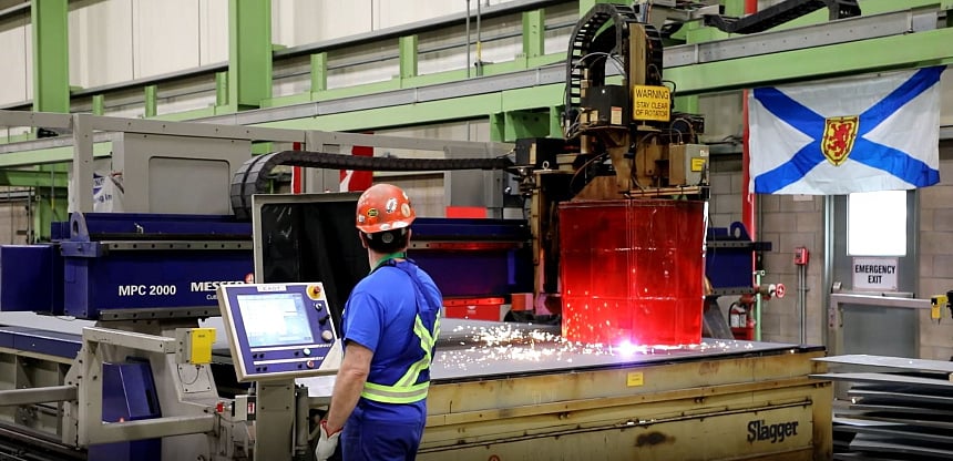 First steel cut for Royal Canadian Navy’s fifth AOPS