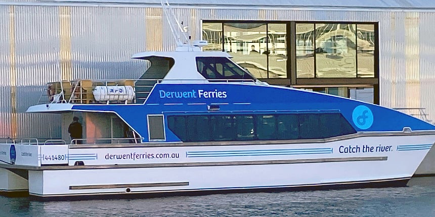 Trial service begins for new Derwent River ferry