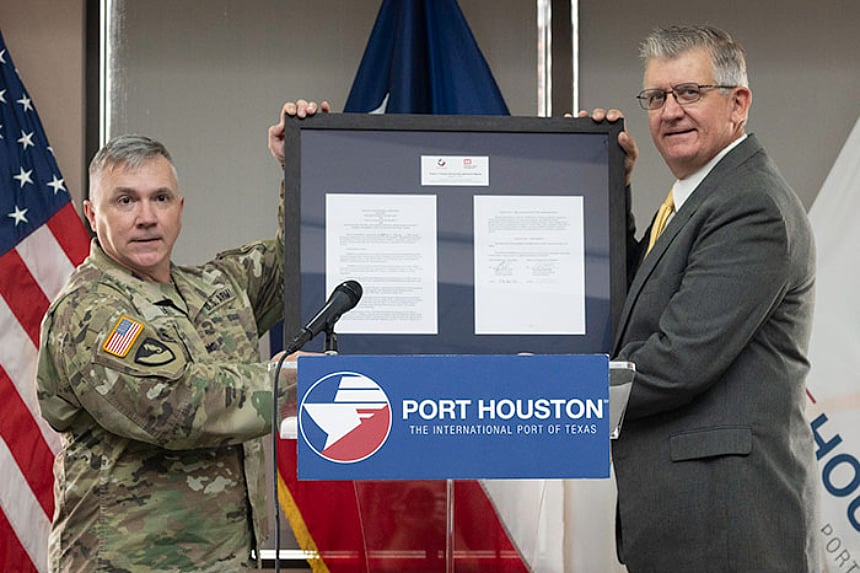 Port of Houston, USACE ink agreement on channel dredging project