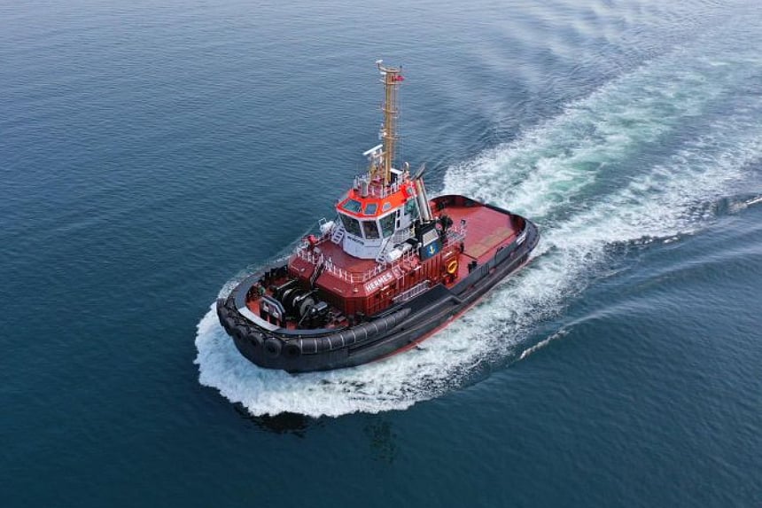 Turkish yard delivers mechanical hybrid tug to Port of Aarhus