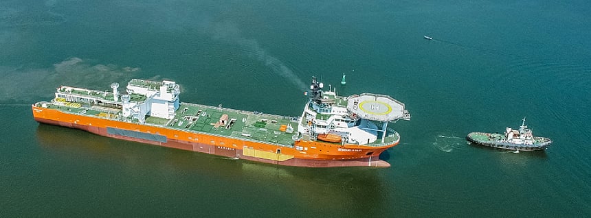 Debmarine Namibia’s newest diamond recovery ship sails on maiden voyage