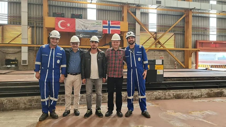 First steel cut for new seiner/trawler for Norway’s Liegruppen