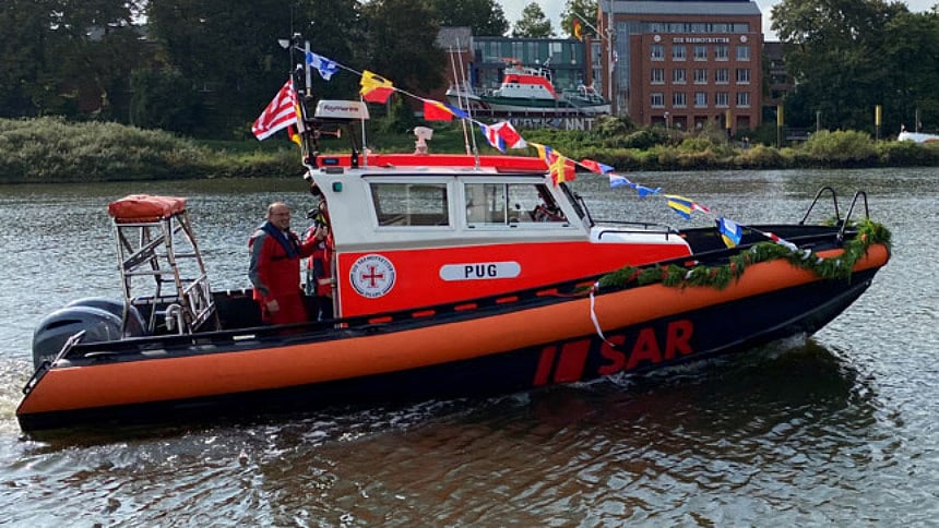 German sea rescue service christens newest lifeboat