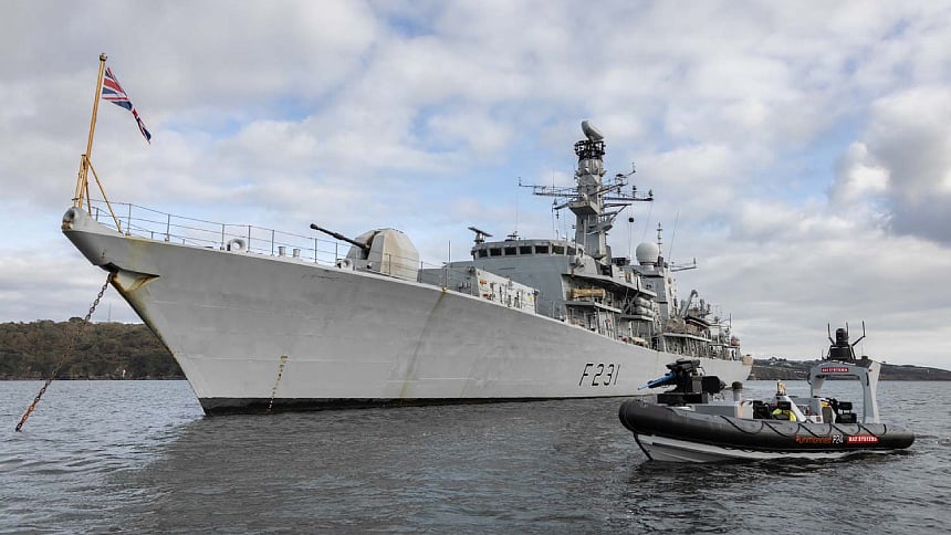 Royal Navy frigate successfully controls autonomous RIB during trials