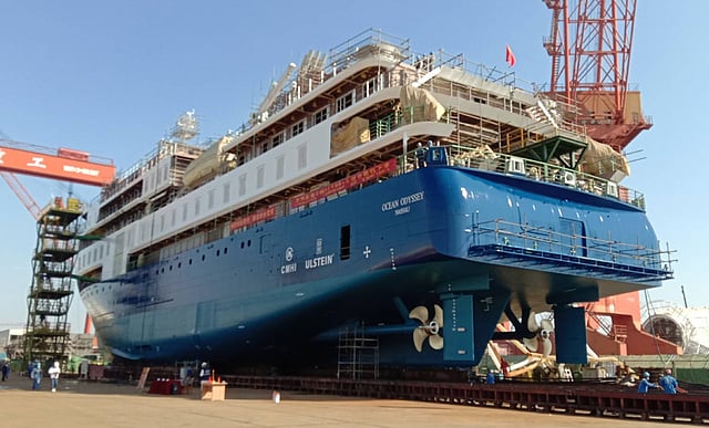 SunStone Ships’ fifth Infinity-class vessel hits the water