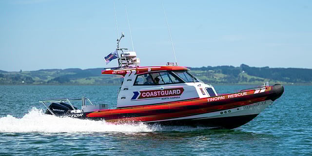 Coastguard NZ’s newest rescue boat deployed at Komiti Bay