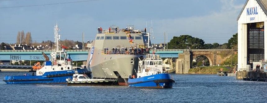 UAE Navy’s first Gowind-class corvette hits the water
