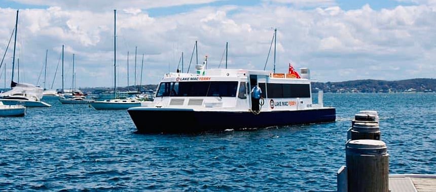 New ferry service launched on Lake Macquarie