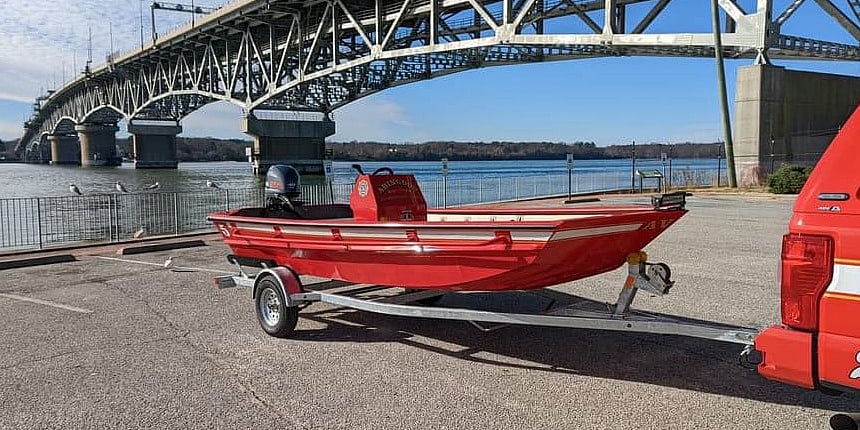 New rescue boat delivered to Virginia volunteer firefighters