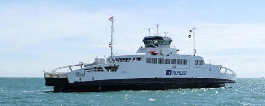 Construction completed on first of three new battery-powered ferries ...