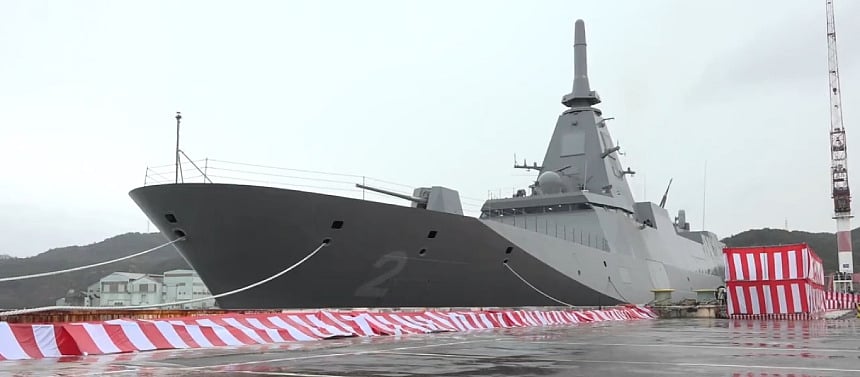 Japan’s second Mogami-class stealth frigate commissioned into service