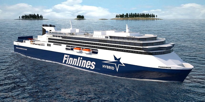 Keel laid for Finnlines’ future 235m hybrid ferry