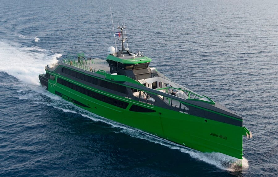 VESSEL REVIEW | Aqua Helix – Dutch-designed proof-of-concept crewboat ...