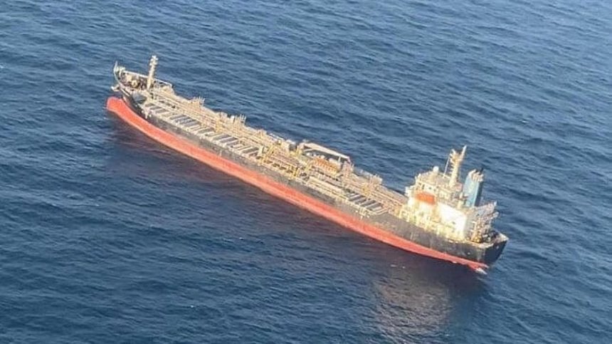Tanker damaged following attack in Arabian Sea