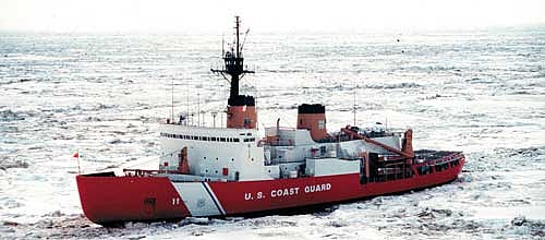 Icebound ships finally free