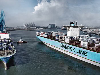 Maersk switches fuel to reduce pollution
