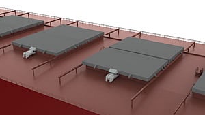 Electric drive innovation simplifies hatch cover operations