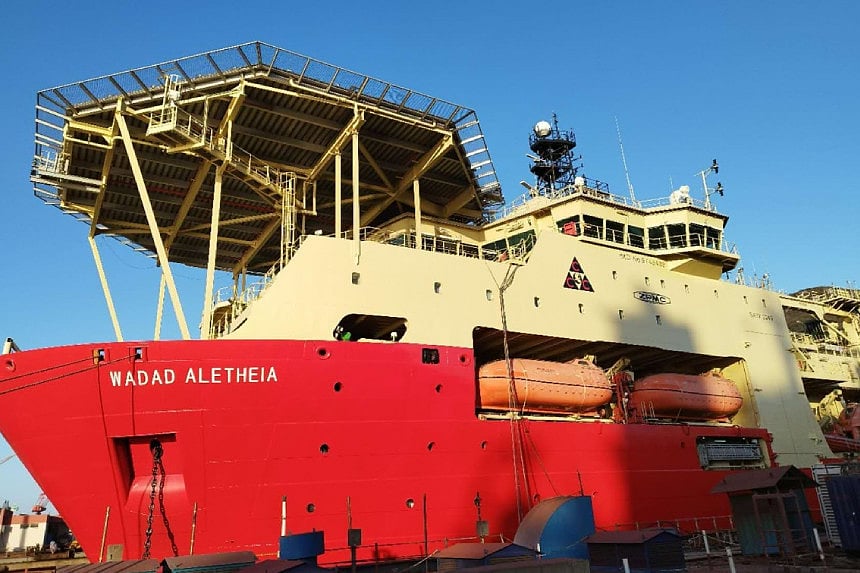 New dive support vessel for UAE operator completes sea trials