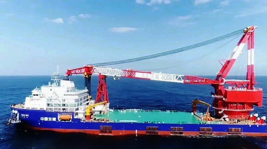 VESSEL REVIEW | Haifeng 2001 – Chinese-built large crane ship enters ...