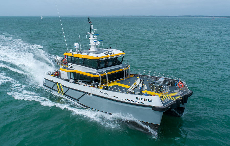 VESSEL REVIEW | HST Ella – New 26m hybrid windfarm crewboat for Welsh ...