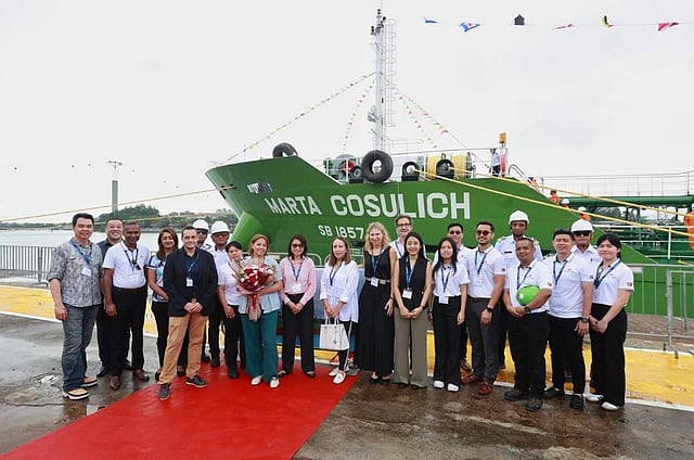 Fratelli Cosulich christens newest bunkering ship