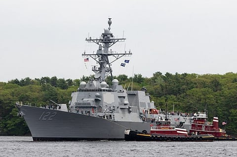 US Navy destroyer John Basilone completes sea trials