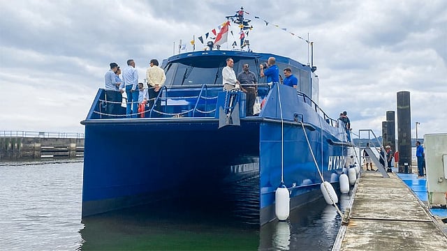 VESSEL REVIEW | Hydromover – All-electric catamaran cargo vessel and ...