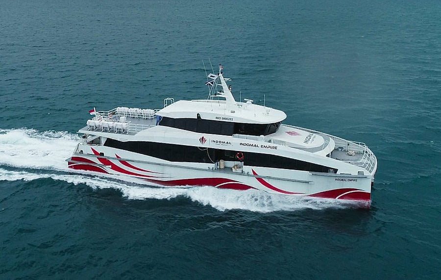 VESSEL REVIEW | Indomal Empire – Indonesian-built catamaran ferry to ...