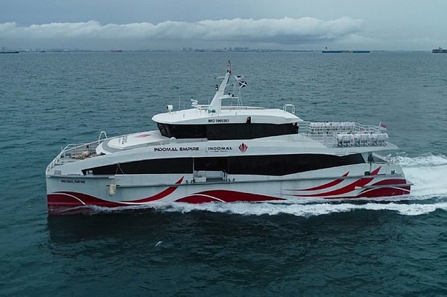 VESSEL REVIEW | Indomal Empire – Indonesian-built catamaran ferry to ...
