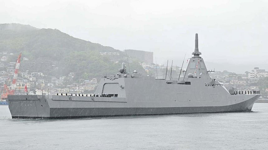 Japan’s sixth Mogami-class stealth frigate formally enters service