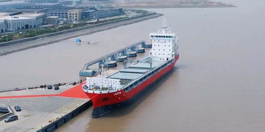 Langh Ship’s newest 7,800DWT vessel sails on delivery voyage