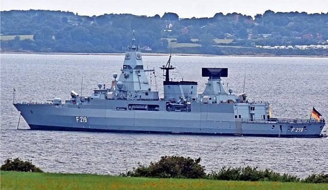 German Navy frigate tests new laser weapon