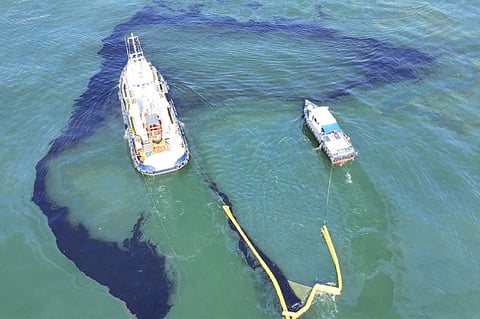 Recovery gear deployed following oil spill at Singapore’s Pasir Panjang ...