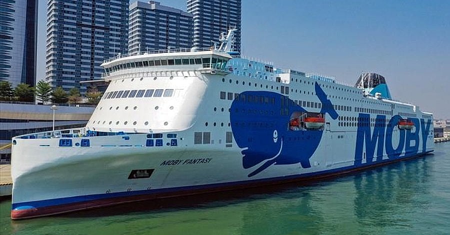VESSEL REVIEW | Moby Fantasy – Large ferry for Moby’s Livorno-Sardinia ...