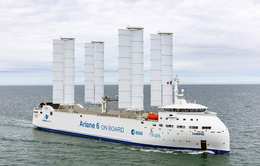 VESSEL REVIEW | Canopée – Hybrid Ro-Ro fitted with wind assist propulsion