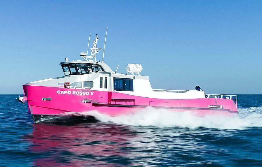 VESSEL REVIEW | Capo Rosso V – High-speed cargo shuttle vessel for ...