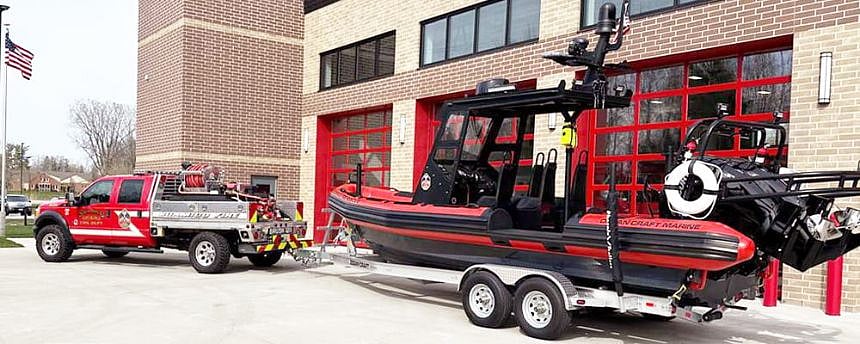 Rescue boat delivered to Wisconsin’s Suamico Fire Department