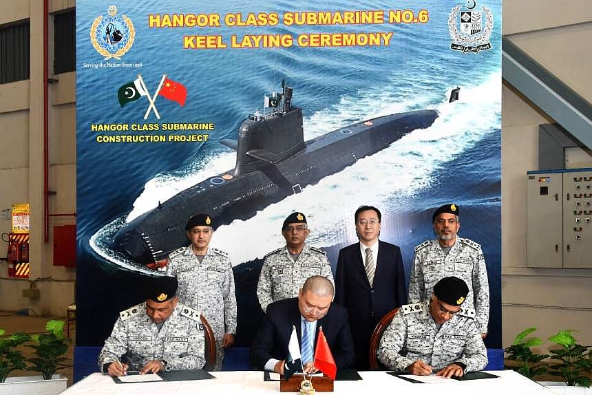 Keel laid for Pakistan Navy’s sixth Hangor-class submarine